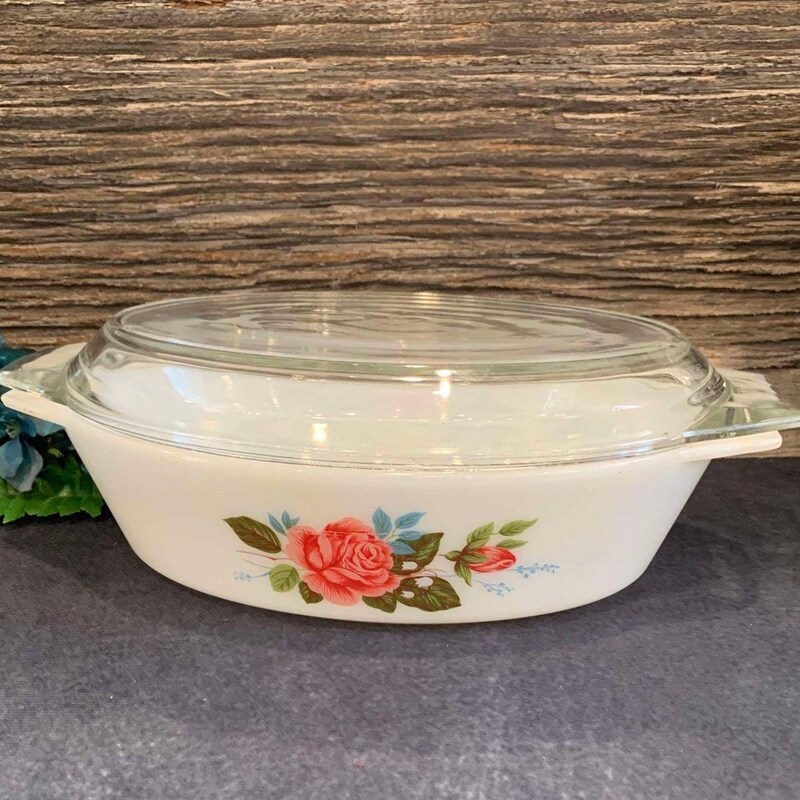 Rose Pyrex - Etsy