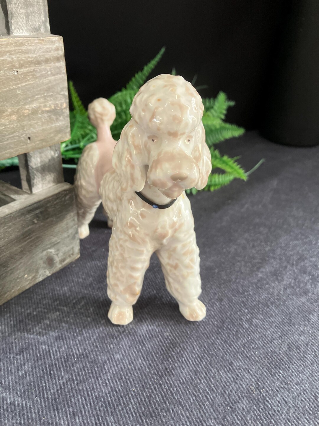 Vintage Porcelain Poodle Dog Figure/ Figurine. Approx 5.5 X 5. Cute. No ...