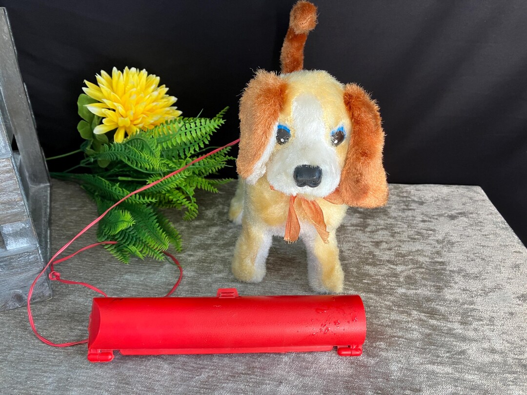 1960s Toy Dog: Working Vintage Plush Puppy - Etsy