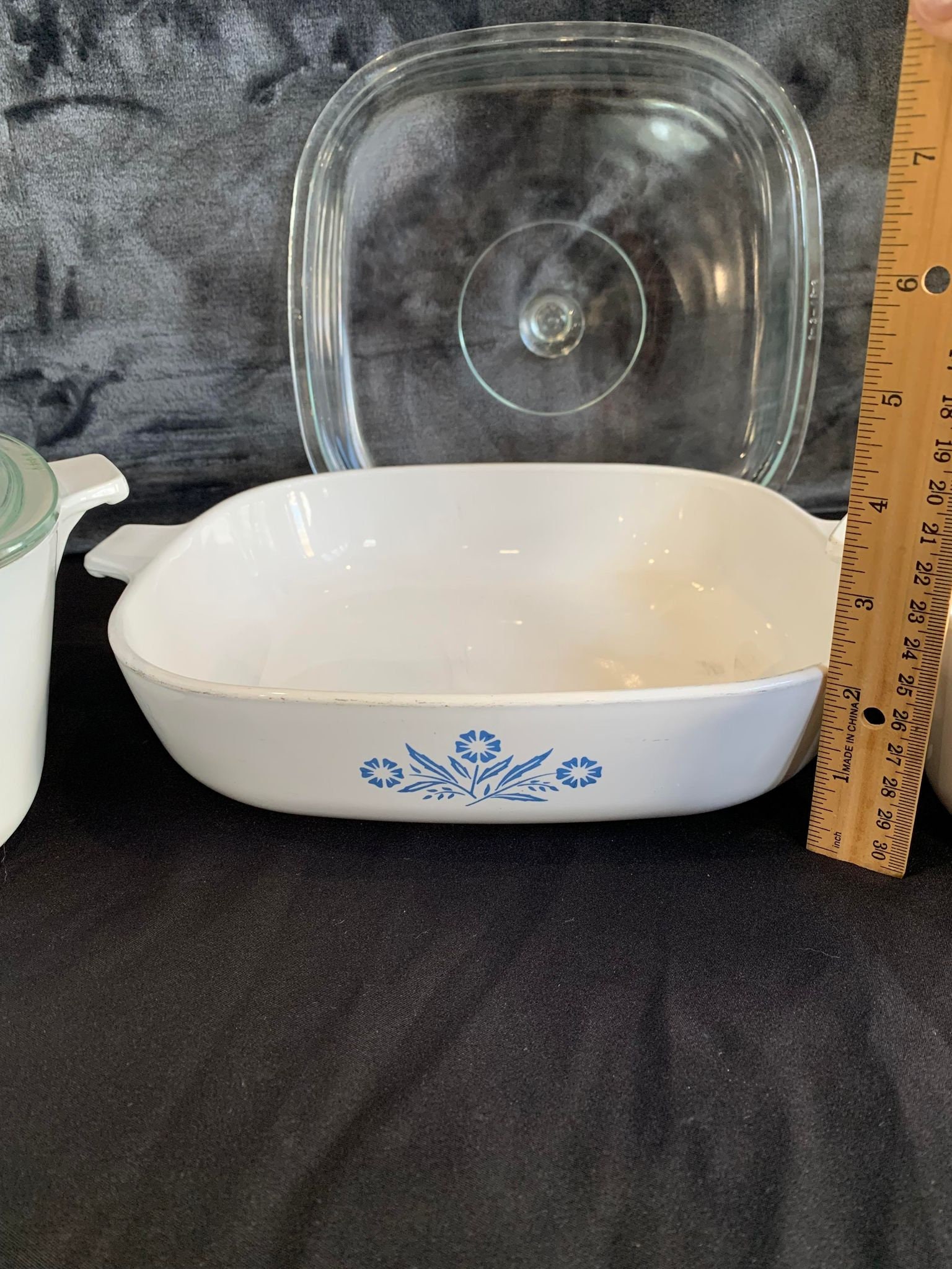 Vintage Corning Ware Baking Dish Set: Blue Cornflower, Glass Lids - Etsy