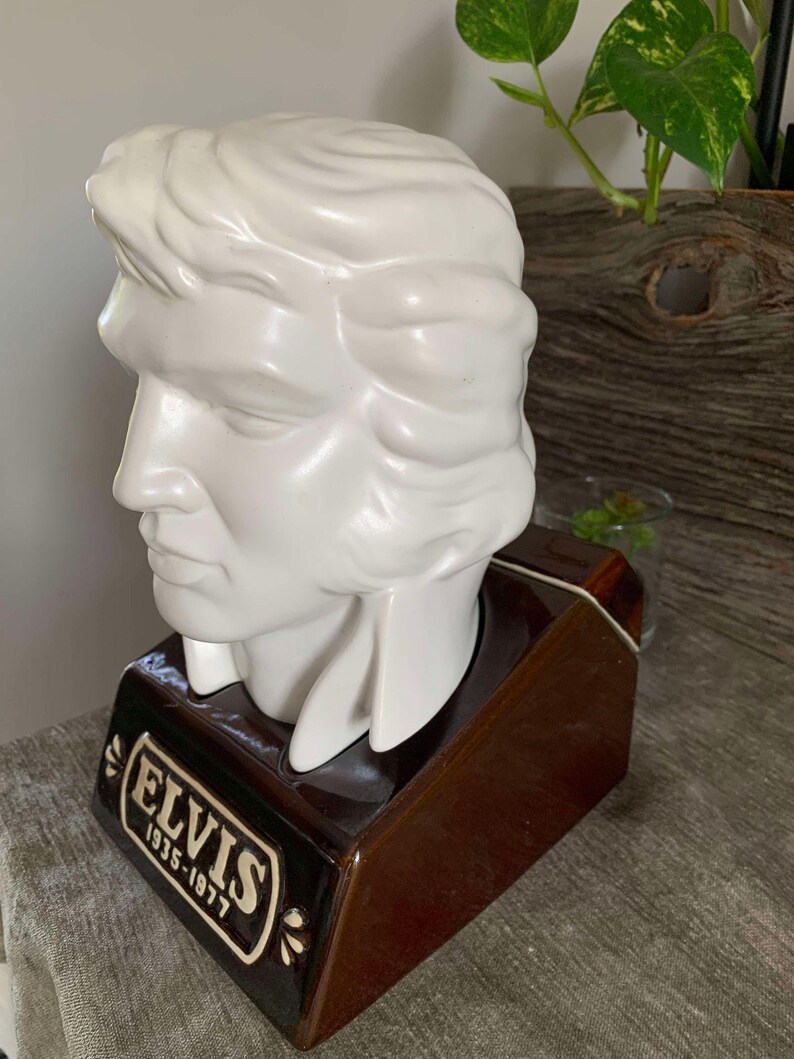 Elvis 1977 Mccormick Bourbon Whiskey Decanter Elivis Presley Bust Ltd ...