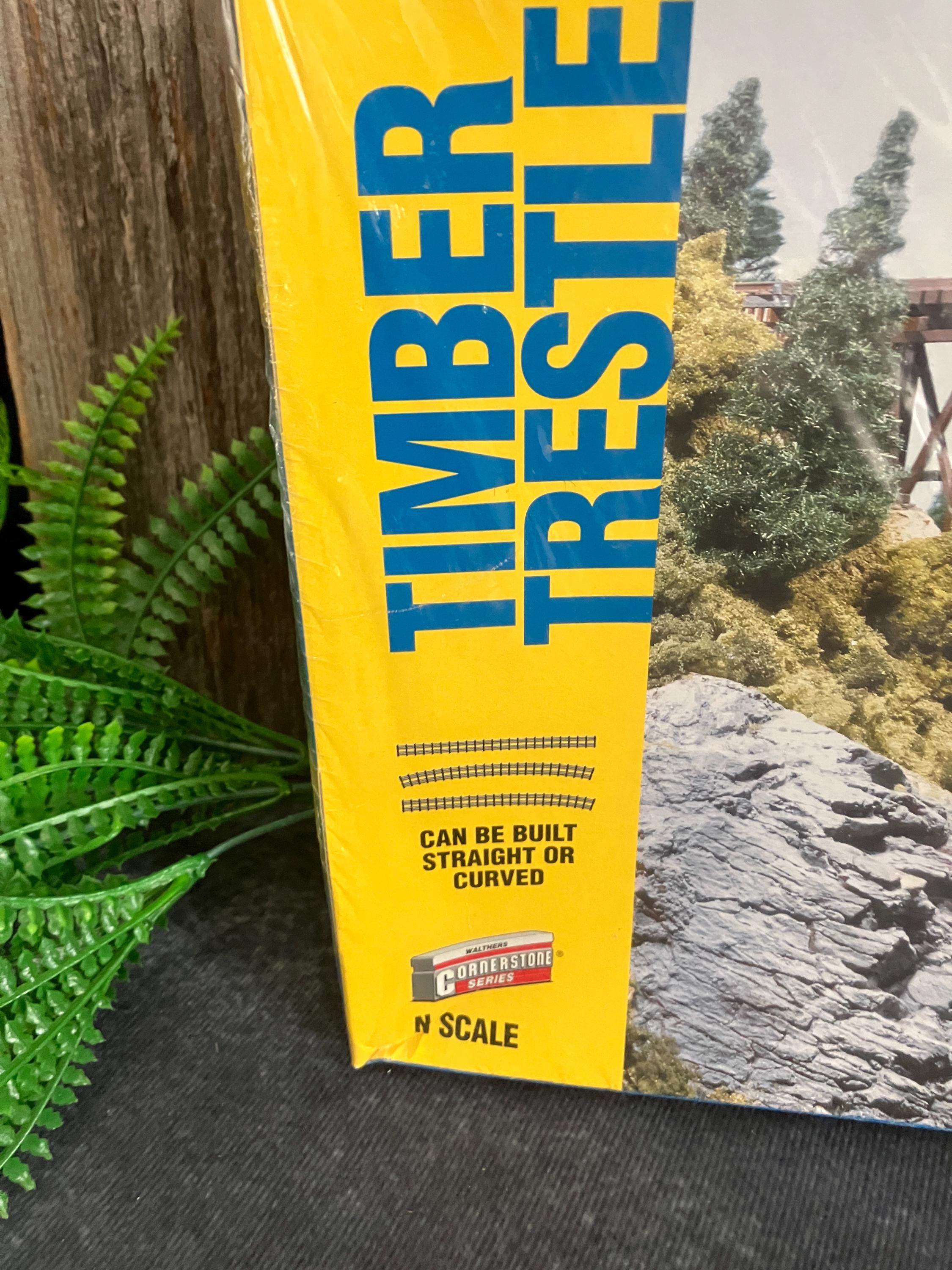 Timber Trestle N Scale Walthers Cornerstone Bridge Model Straight or ...