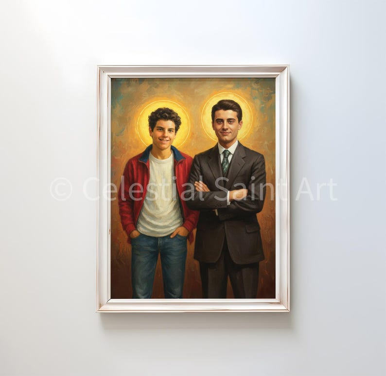 Saint Carlo Acutis & Pier Giorgio Frassati - Digital Print - Etsy UK