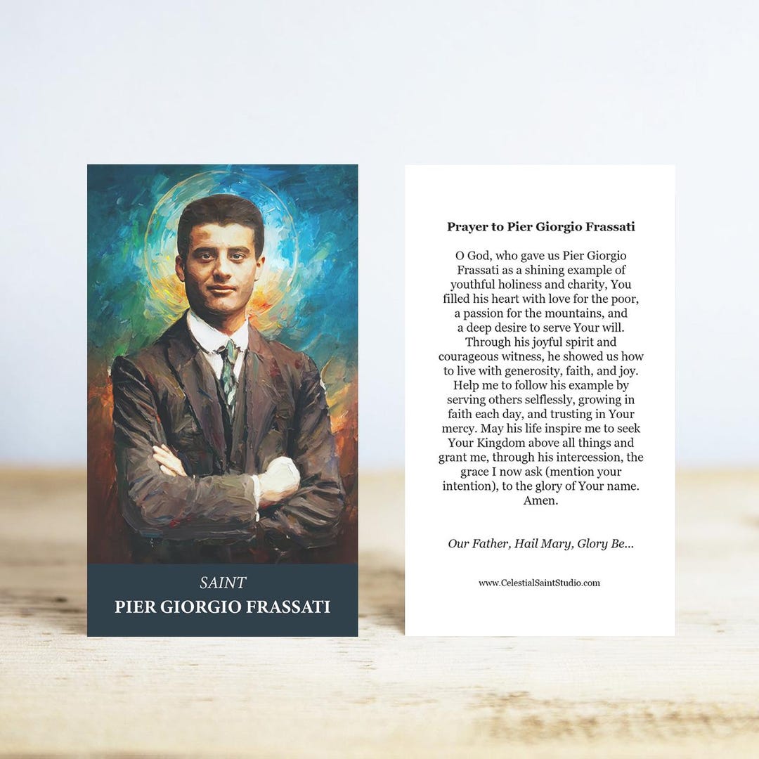 St. Pier Giorgio Frassati Prayer Cards | Wallet Size | 50, 100, 250 ...