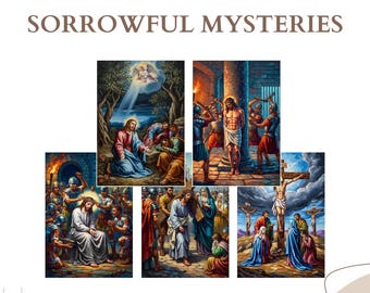 Joyful Mysteries of the Rosary - Digital Print Set | High Resolution ...