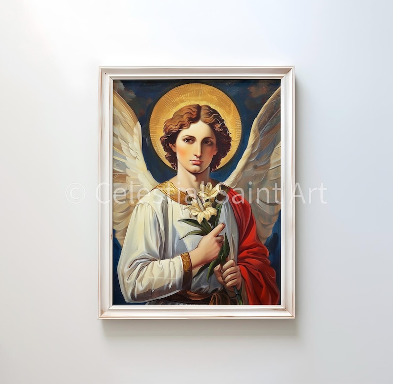 St. Gabriel the Archangel - Digital Print - Etsy