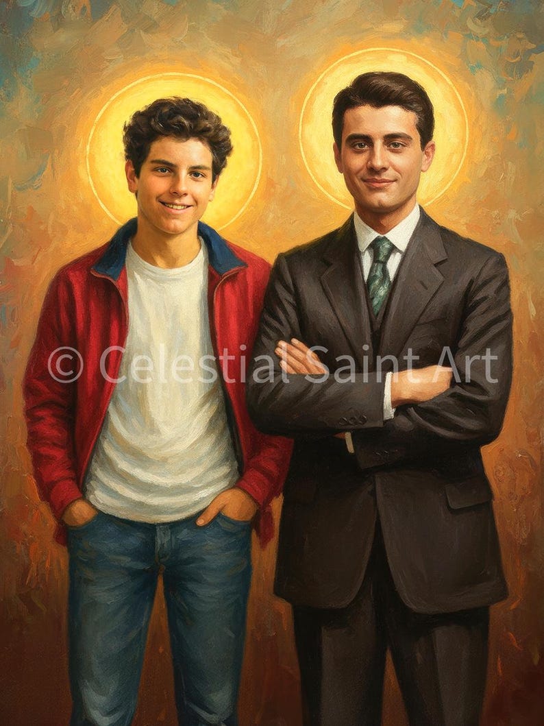 Saint Carlo Acutis & Pier Giorgio Frassati - Digital Print - Etsy Australia