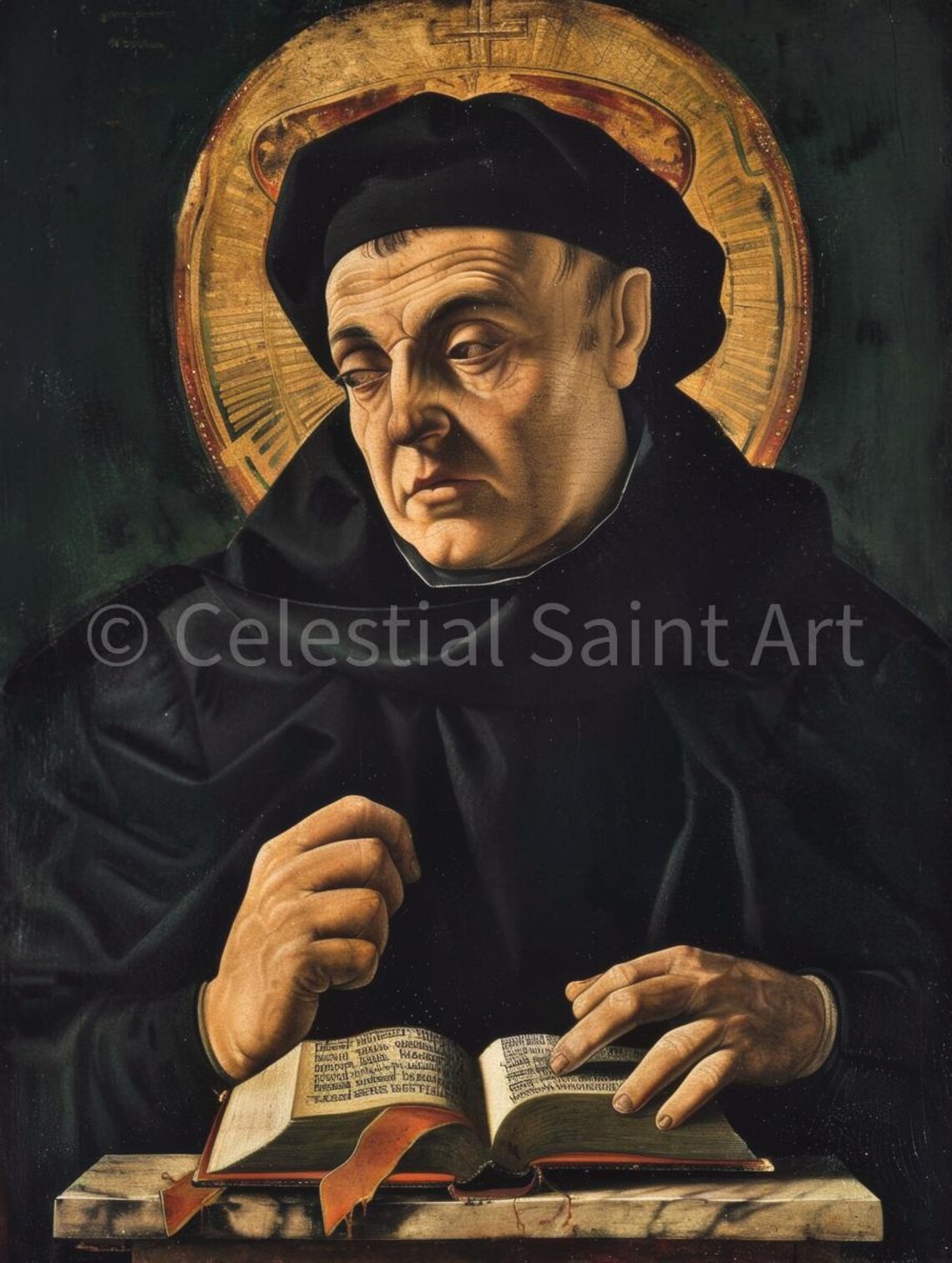 St. Thomas Aquinas - Digital Print - Etsy