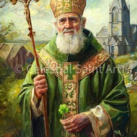 St Patrick Picture Holy Patron Saint of Ireland St Patrick's Day Irish ...