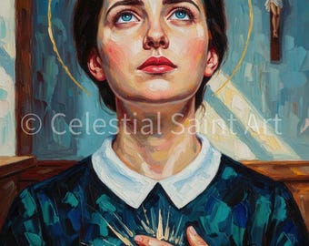 St Gemma Galgani Printable Wall Art, Christian Saint Catholic Printable ...