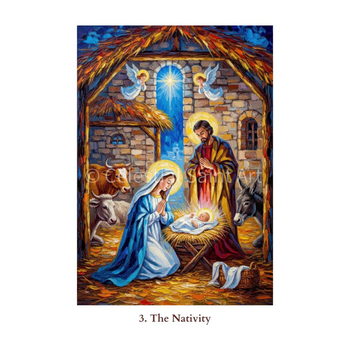 Joyful Mysteries of the Rosary - Digital Print Set | High Resolution ...