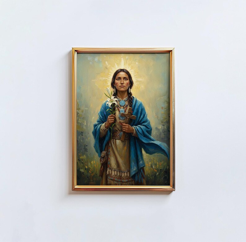 St. Kateri Tekakwitha - Digital Print | High Resolution | Instant ...