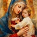 Mary Holding Jesus - Digital Print - Etsy