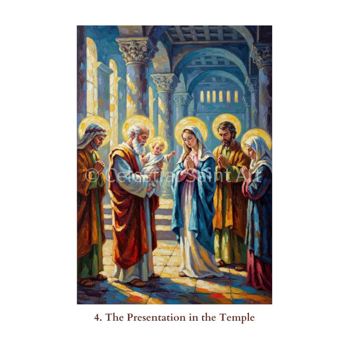 Joyful Mysteries of the Rosary - Digital Print Set | High Resolution ...