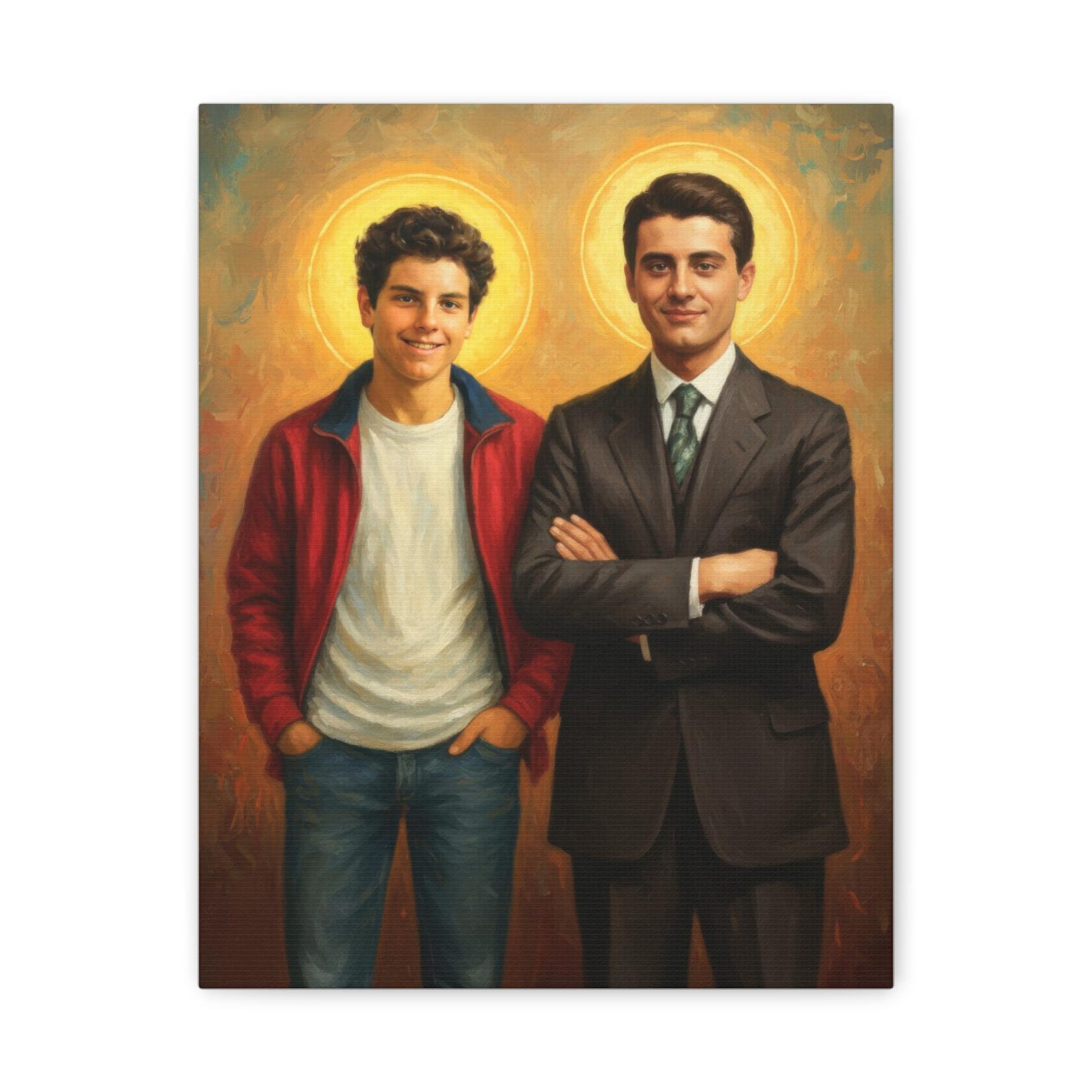 Saint Carlo Acutis & Pier Giorgio Frassati - Canvas Gallery Wraps - Etsy UK