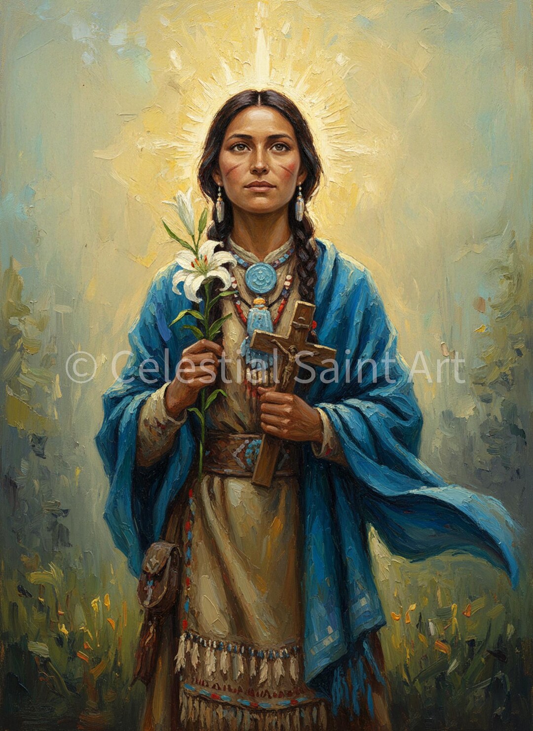 St. Kateri Tekakwitha - Digital Print | High Resolution | Instant ...