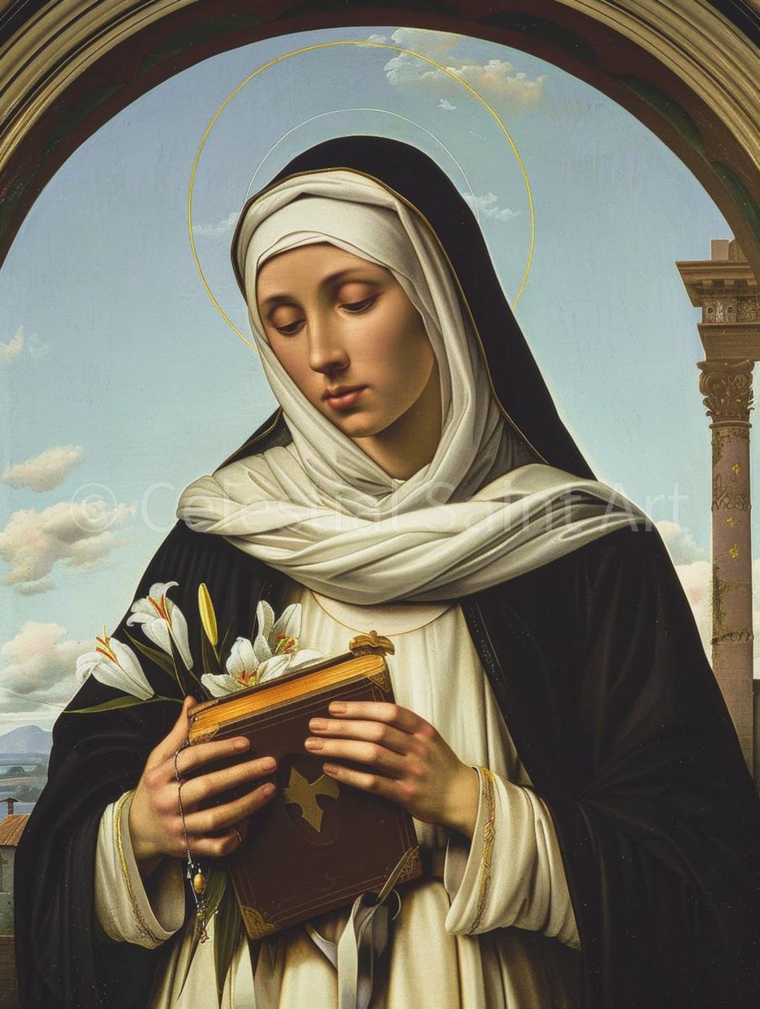 St. Catherine of Siena - Digital Print - Etsy