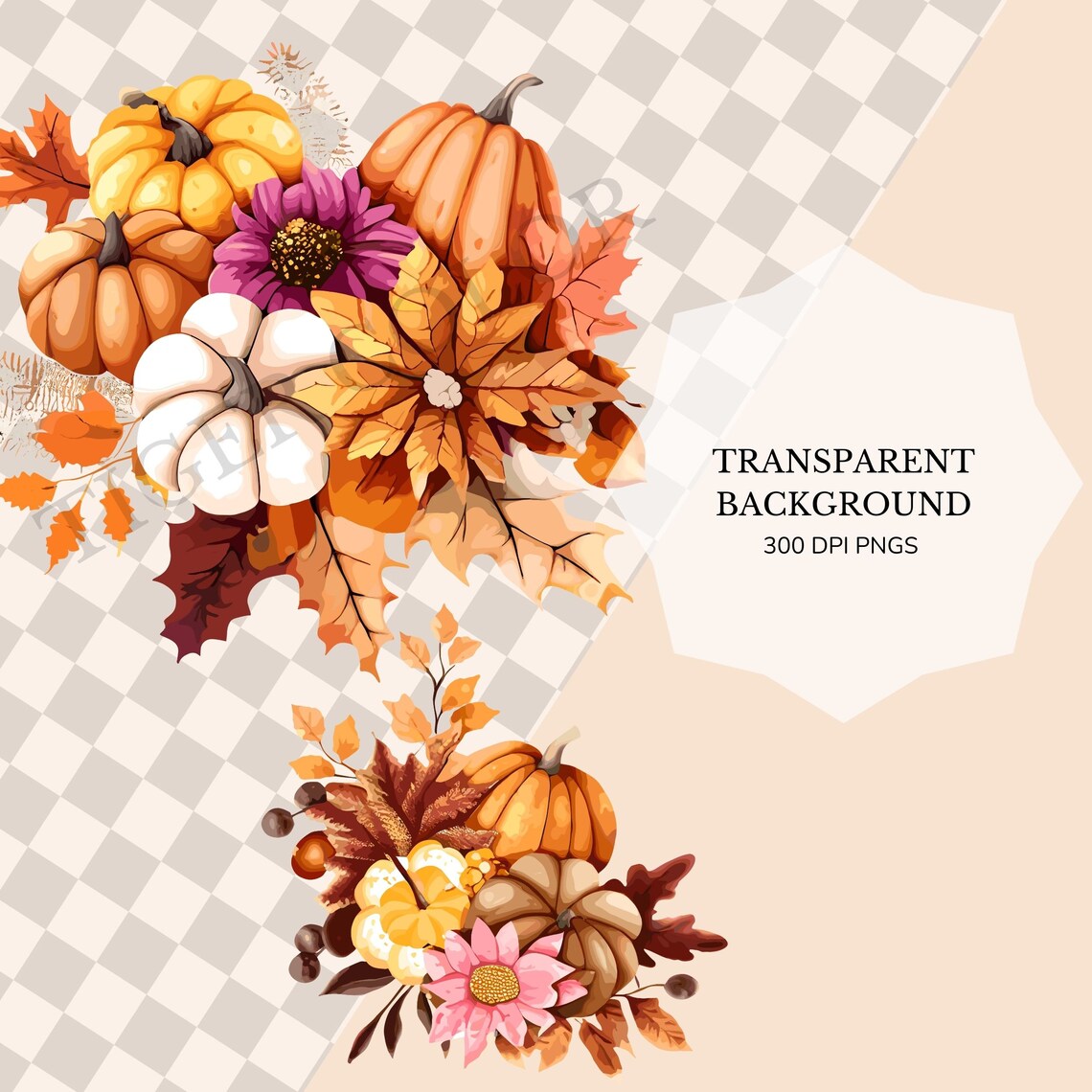 Autumn Clipart, Watercolor Clipart, Thanksgiving Clipart, Fall Clipart ...