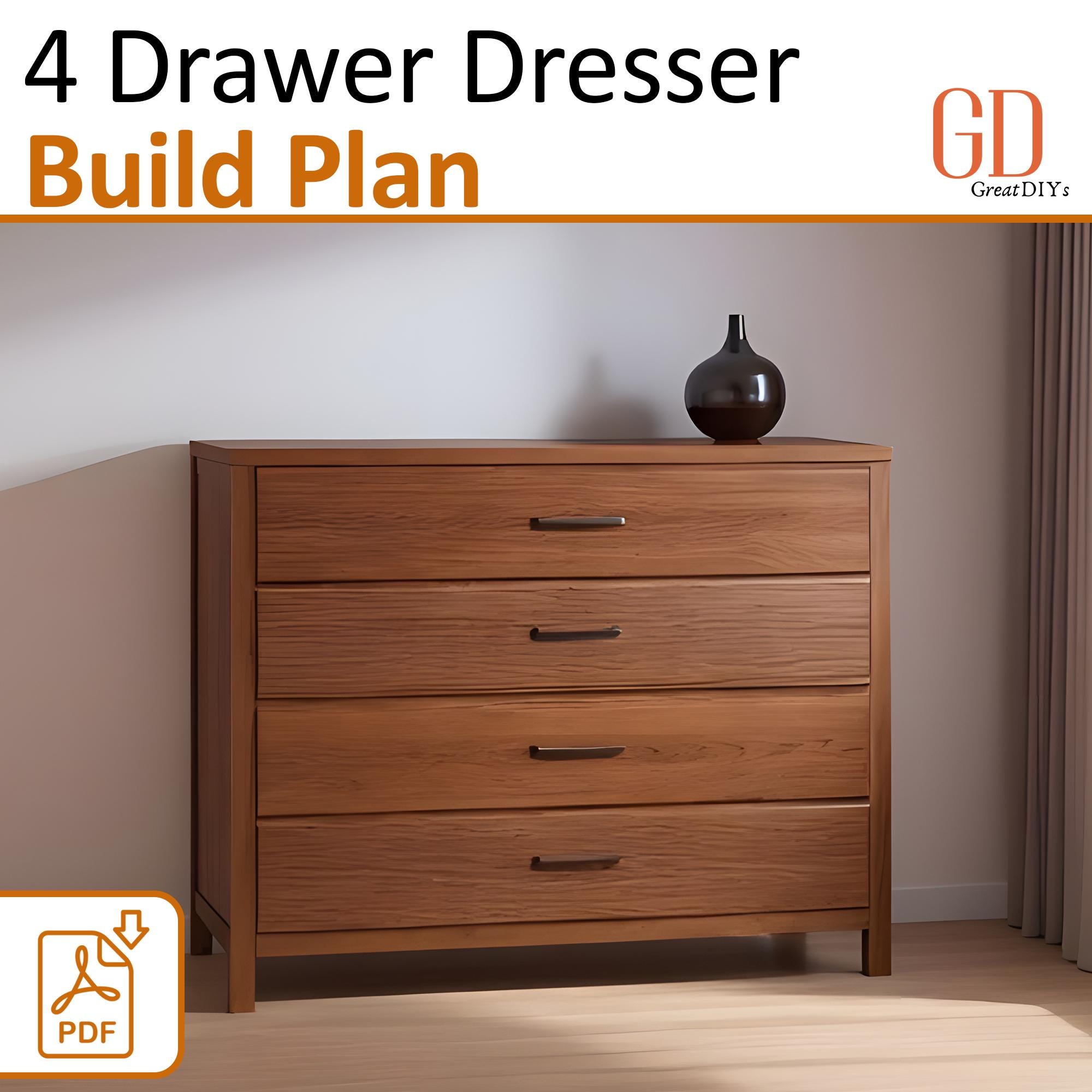 DIY Drawer Build Plans | Dresser Plans | Drawer Organizer | Diy ...