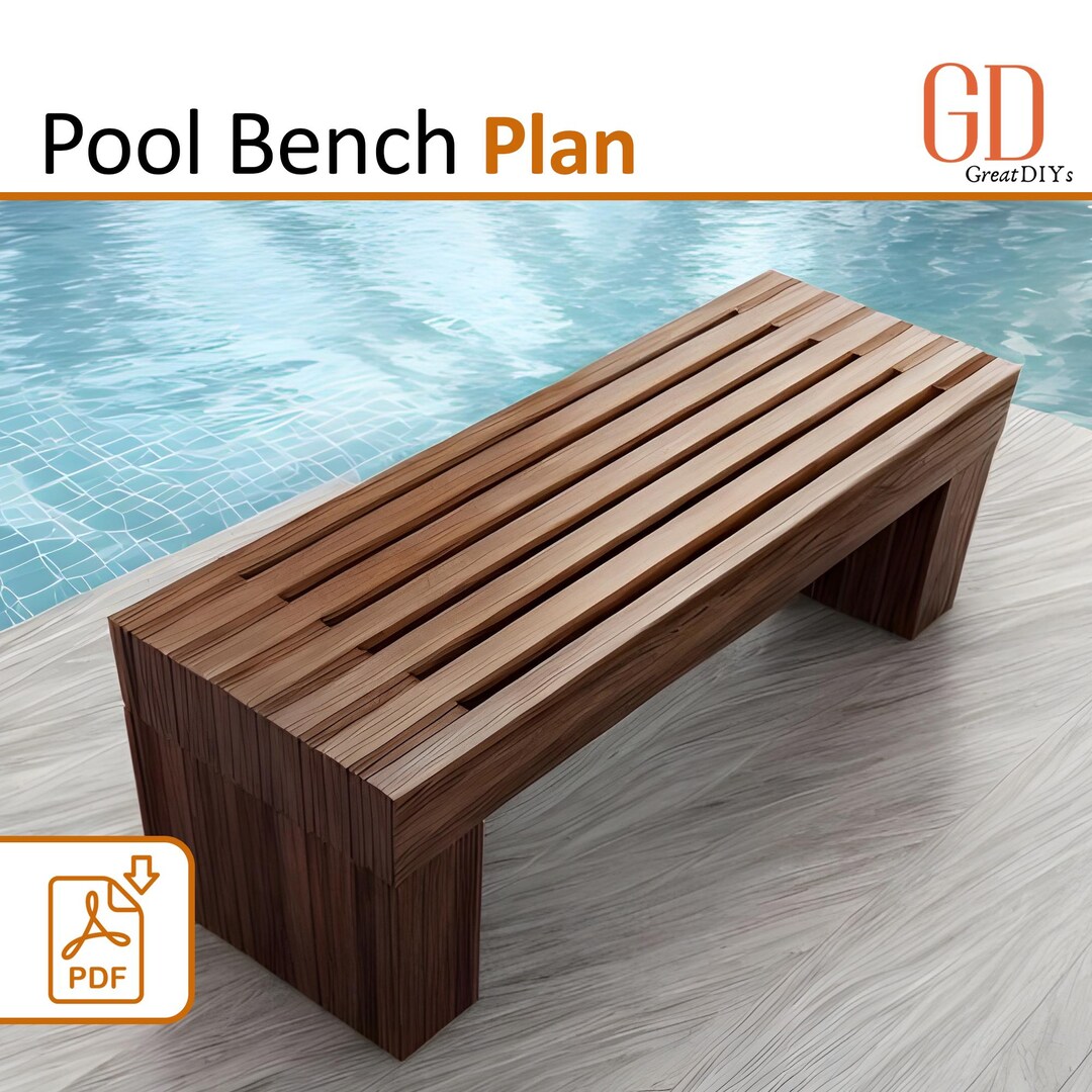 DIY Pool Bench Plans DIY Patio Bench Plans Outdoor Bench, Pool, and ...