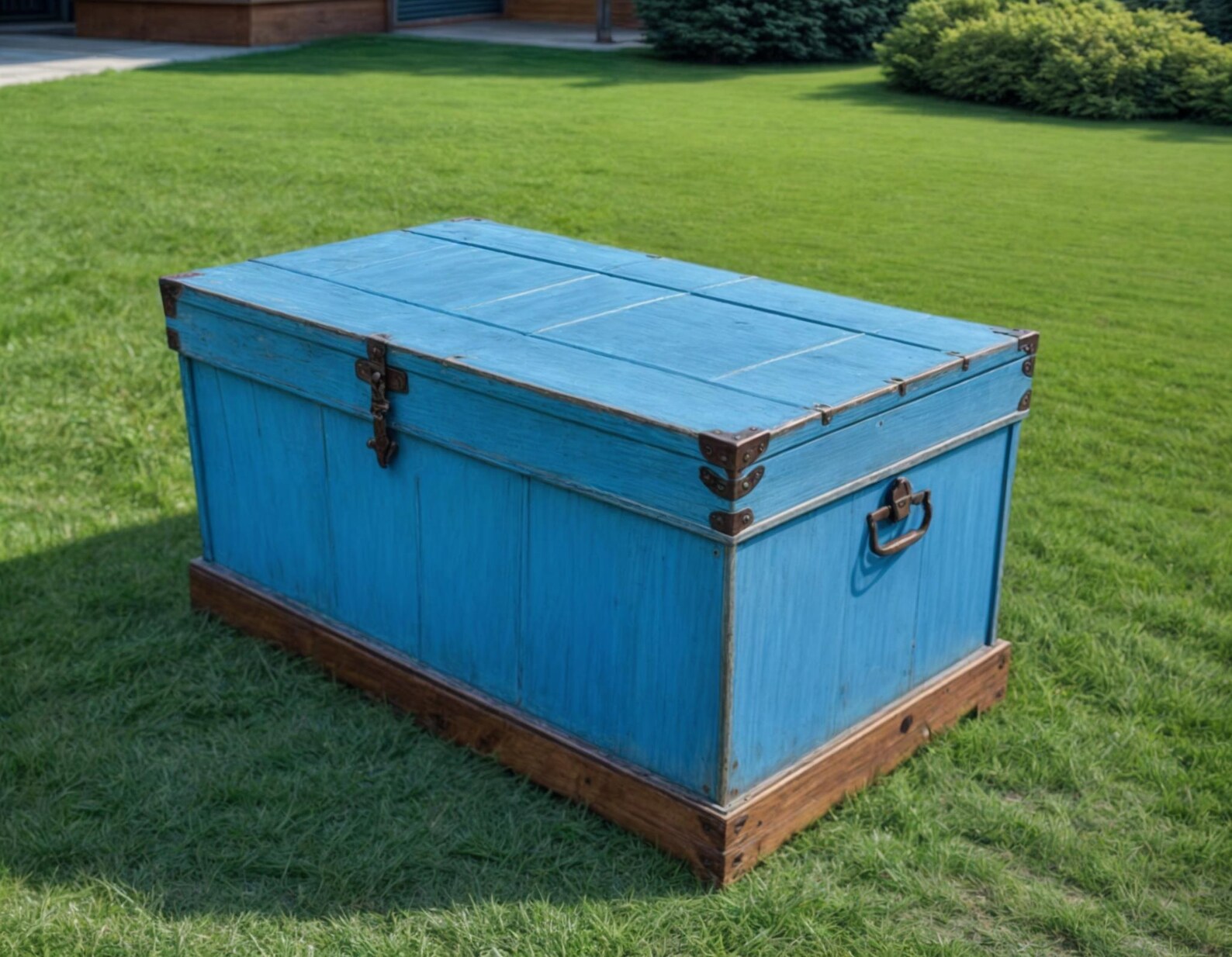 DIY Outdoor Storage- Wood Trunk- Antique Trunk- Trunk Coffee Table ...