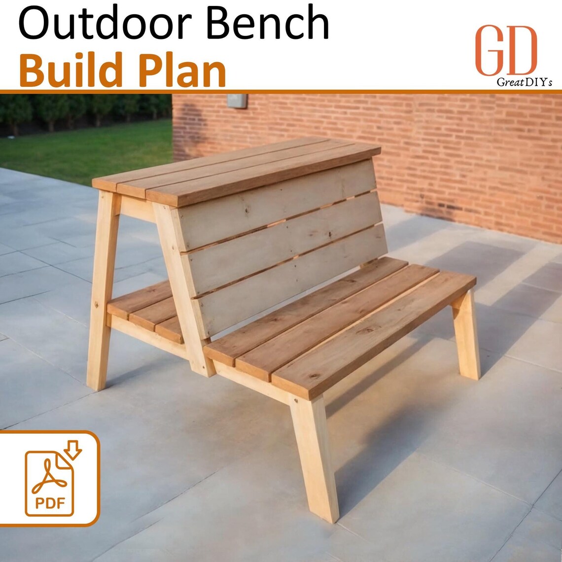DIY Party Bench Plans | Woodworking Plans | Patio Bench Plans| DIY ...