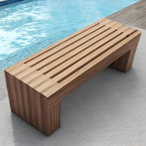 DIY Pool Bench Plans DIY Patio Bench Plans Outdoor Bench, Pool, and ...