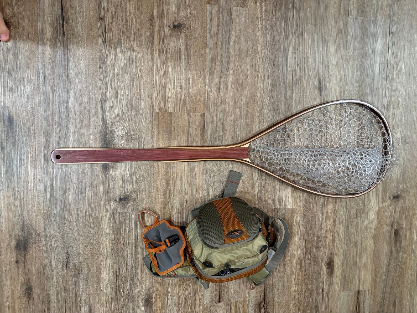 Hand Crafted Fly Fishing Net, Natural Wood Handle, Black Walnut Hoop - Etsy