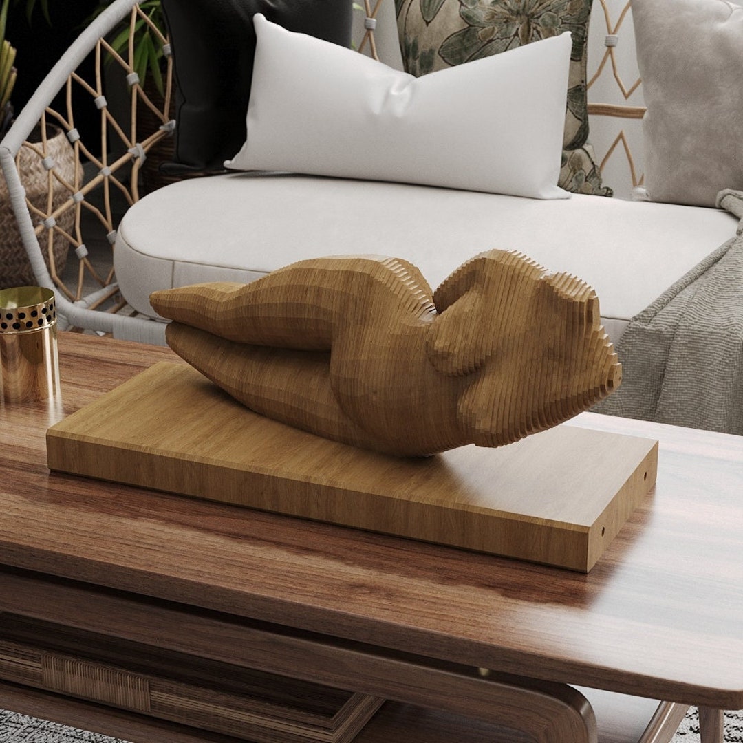 Parametric Lady, 3D Wood Decor Art / Parametric Design Home Decor ...