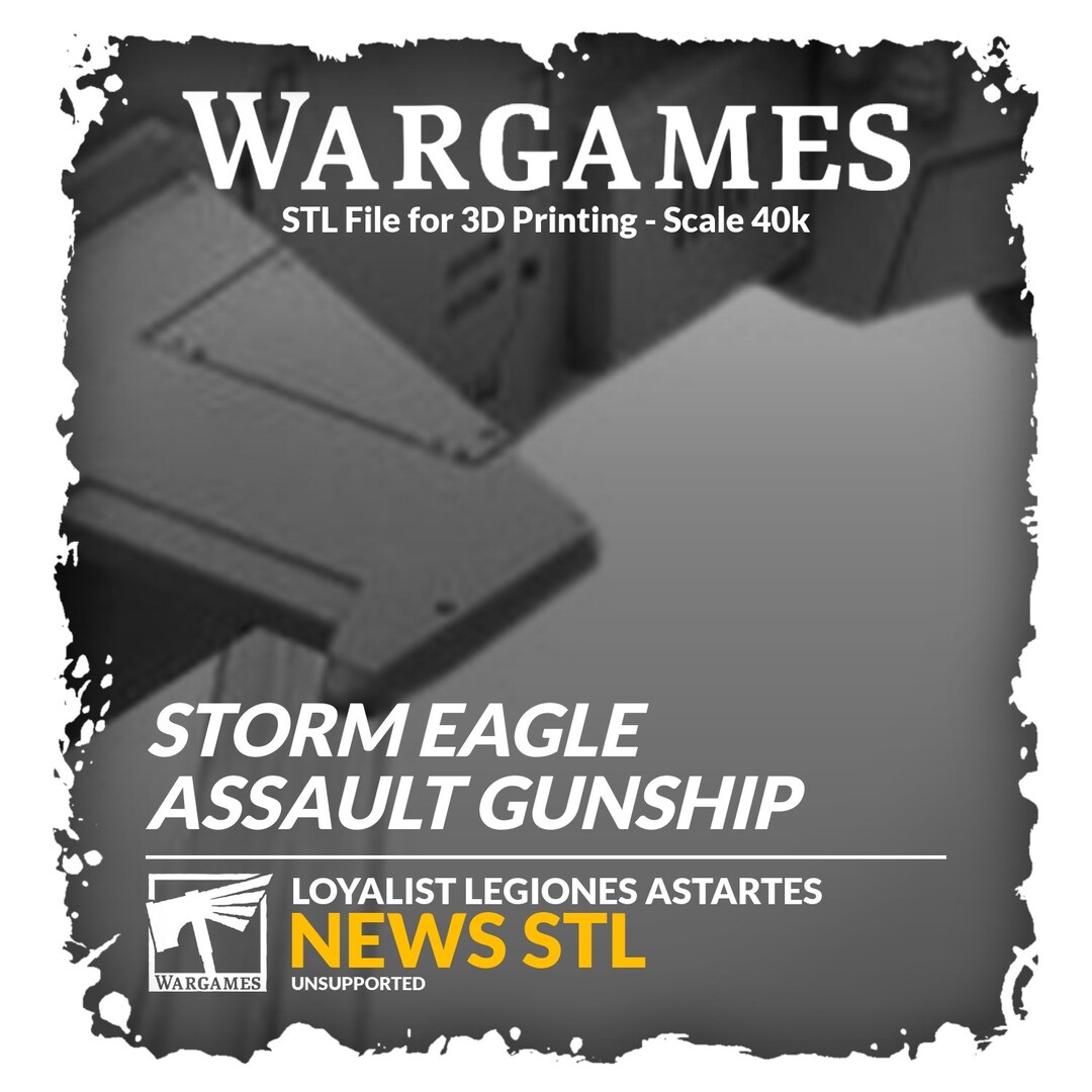 STL Falcon Assault Gunship 3D Printable STL Files in 40k Scale - Etsy