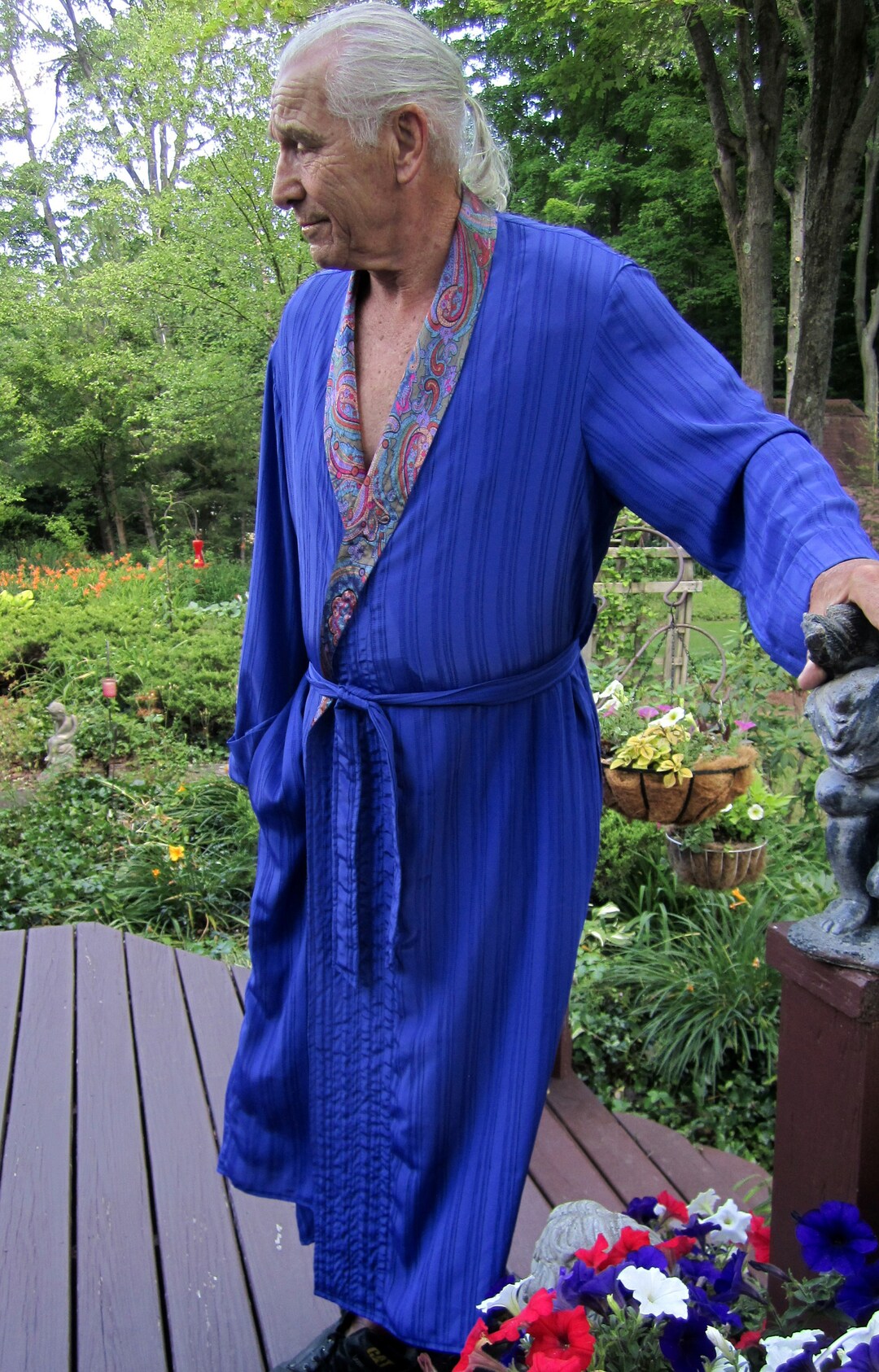 SALE Manly Men's Lounging Robe Power Down & Relax/size - Etsy