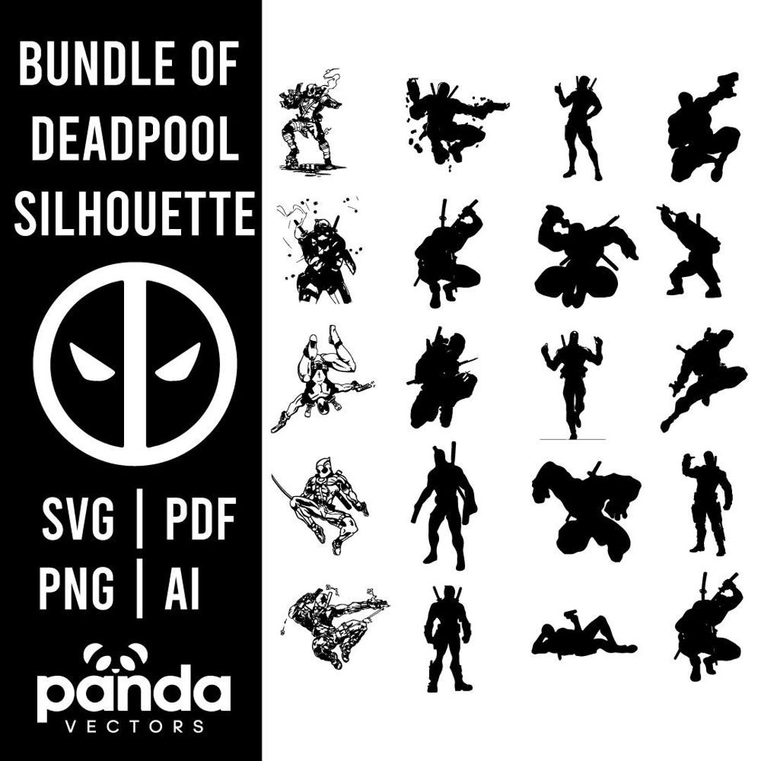 Deadpool Svg File, Bundle of Deadpool Design Svg, Deadpool Logo Svg ...