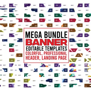 Banner Svg, Banner Svg Bundle, Colorful Banner Template Svg, Banners ...