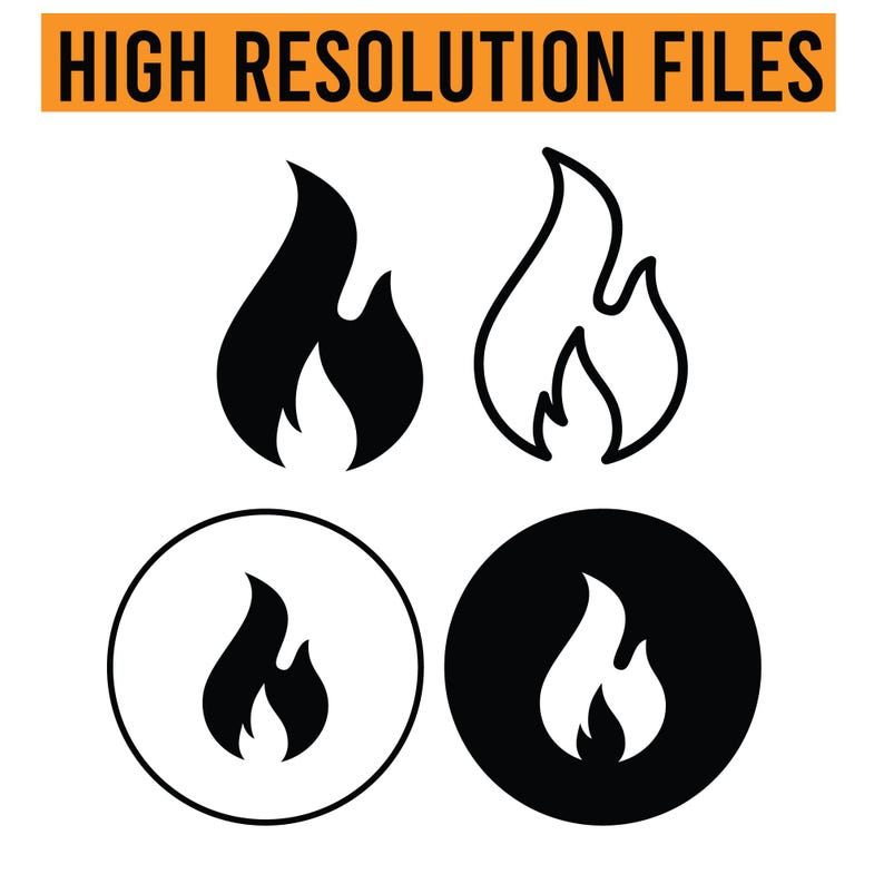 Fire SVG, Flame Svg, Fire Svg Bundle, Fire Clipart, Fire Svg Files ...