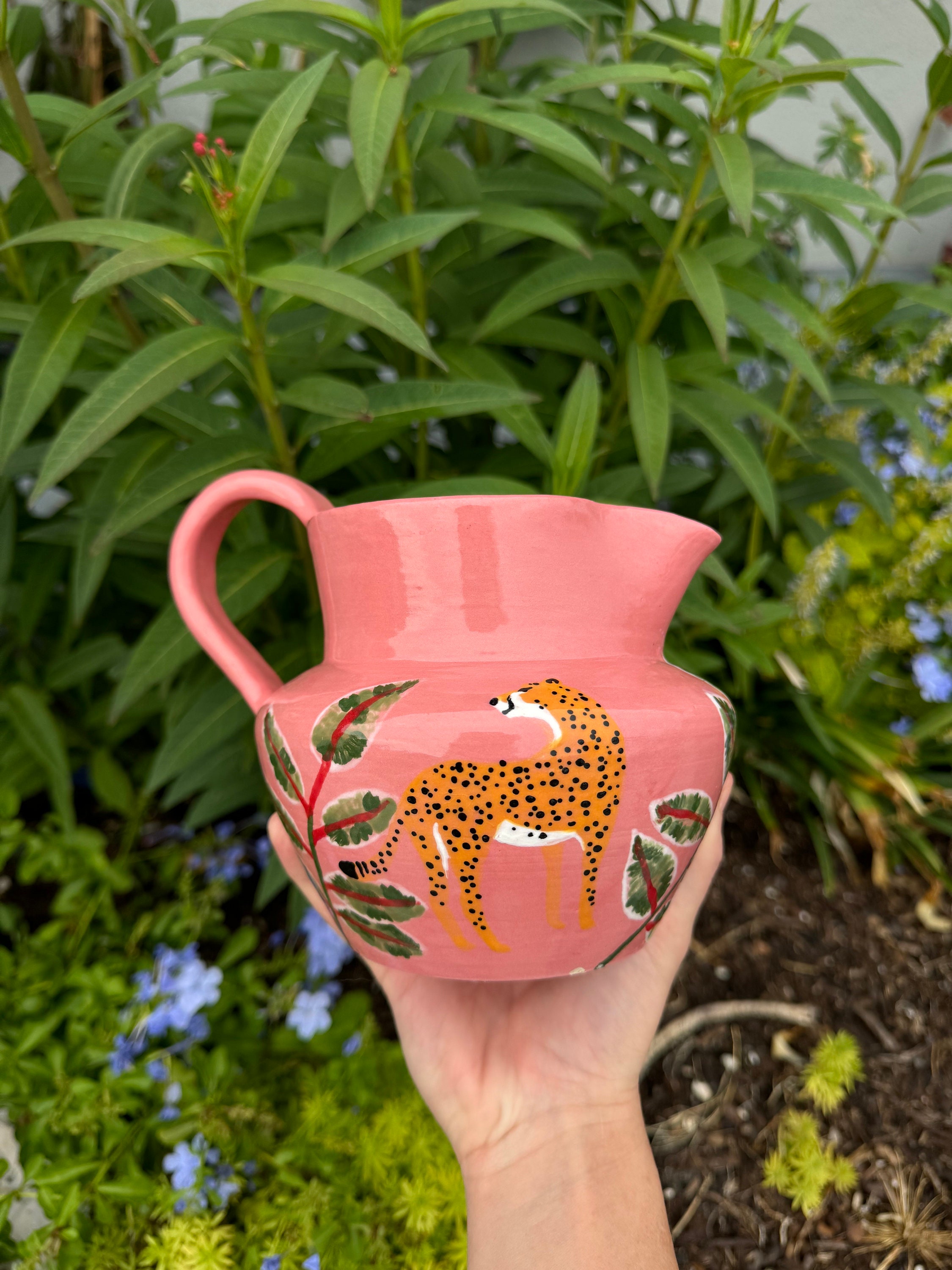 Cheetah Pitcher - Etsy