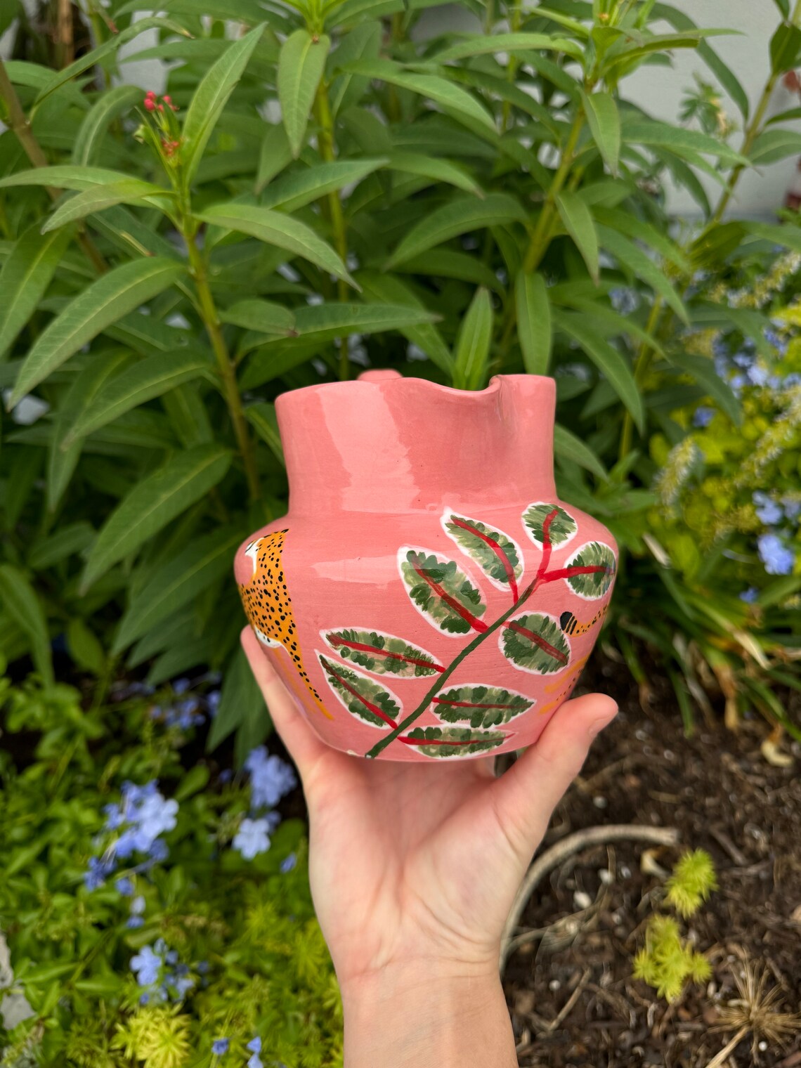 Cheetah Pitcher - Etsy