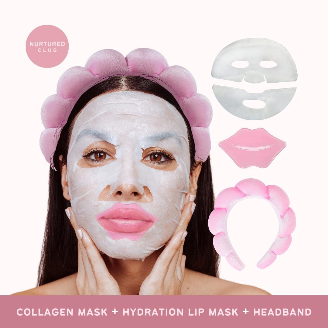 Sleep Ugly: Collagen Face Mask for Radiant, Plump Skin and Lip Mask for ...