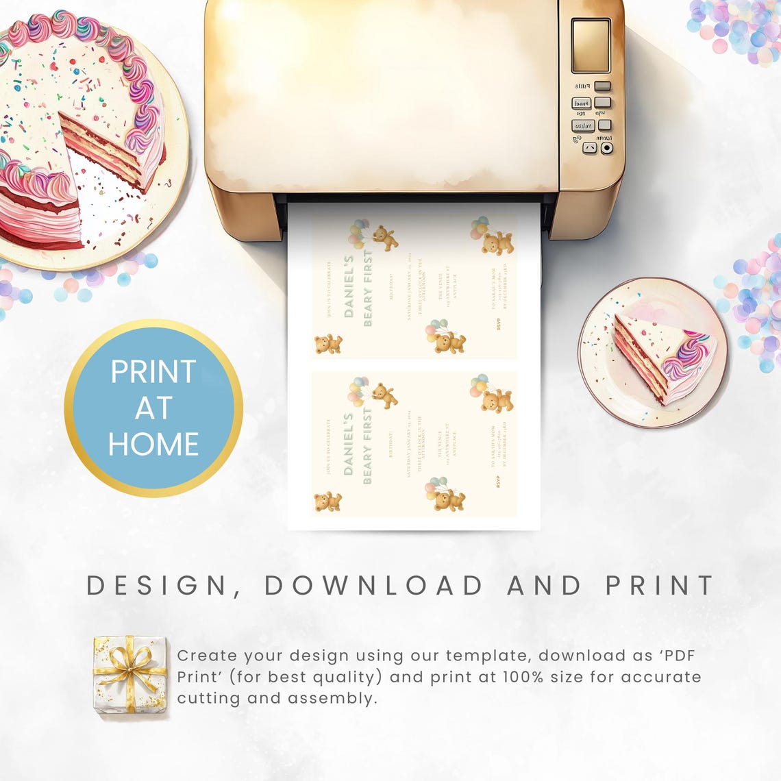 Fairy Ticket Birthday Invitation Template for Girls Editable Party ...