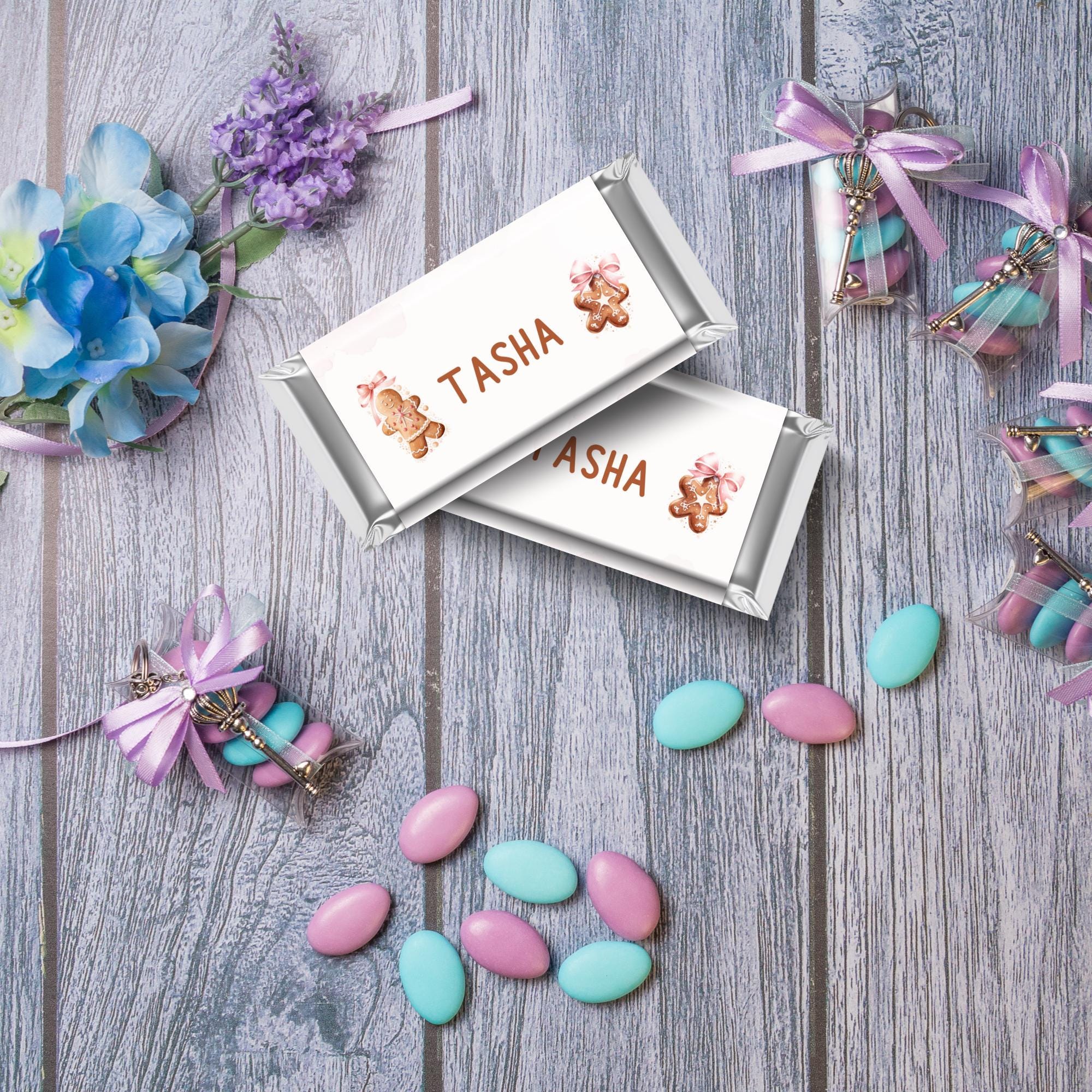 Gingerbread Birthday Candy Bar Wrapper, Girl’s Holiday Birthday Party ...