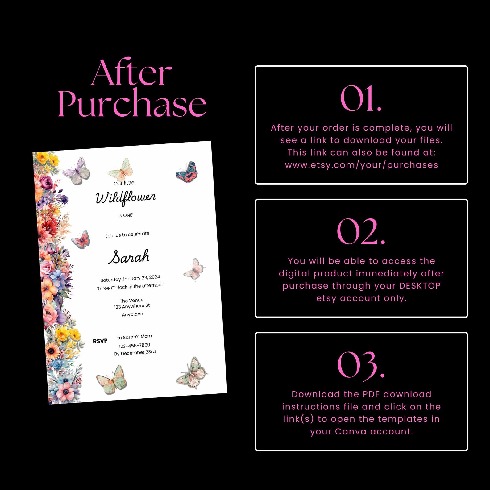 Trampoline Jump Birthday Invite Template| Editable in Canva ...