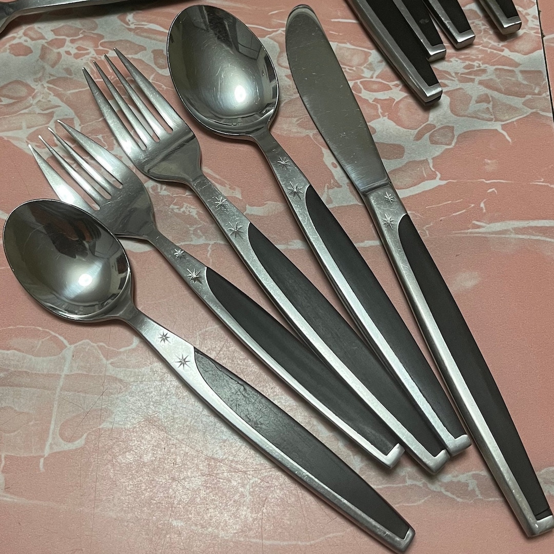25 Pc Mar-crest Starburst Ebony Elegance Mid Century Japan MCM - Etsy