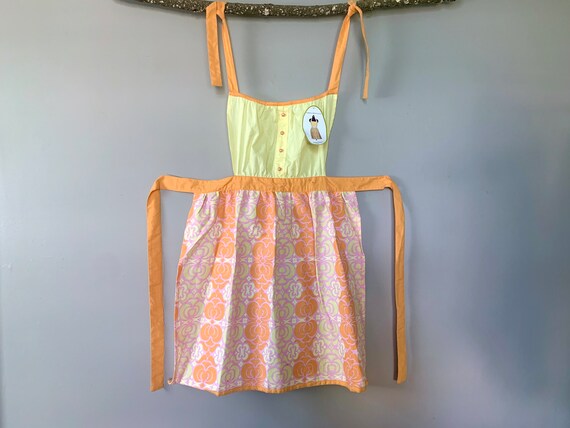 Vintage Halter Apron Full Bib Kitchen Helper Workwear 100% - Etsy