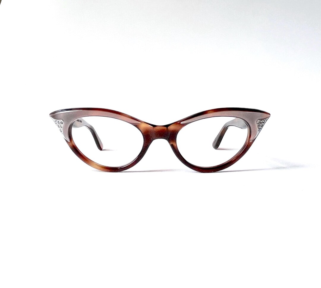 Vintage Eyeglasses PETITE FIT 46-20-135 French Cat Eye Eyeglass Frames ...