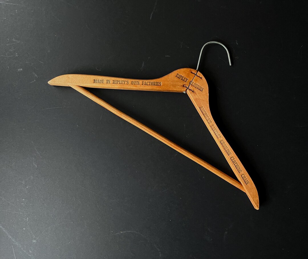 Antique Ripley Clothes Wooden Advertising Suit Coat Hanger Manhattan ...