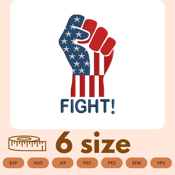 Trump Fist Embroidery - Etsy