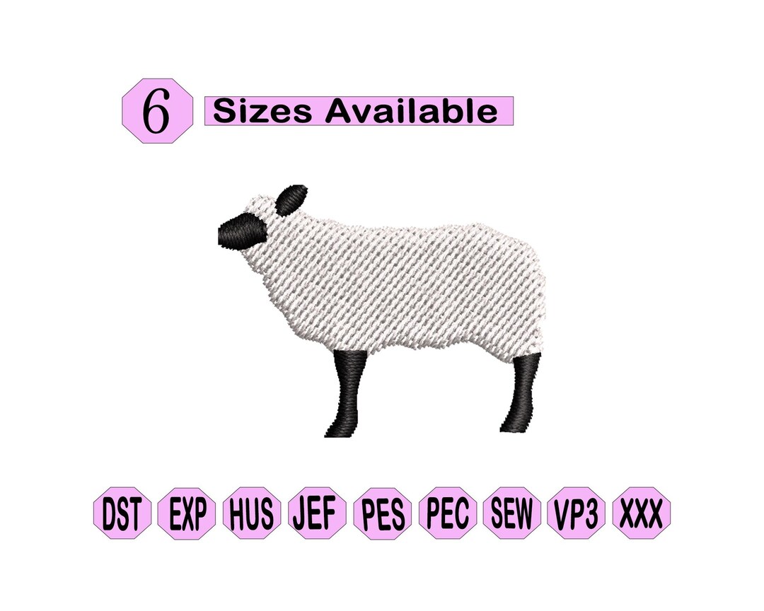 Mini Sheep Embroidery Design Machine Embroidery Designs Embroidery ...