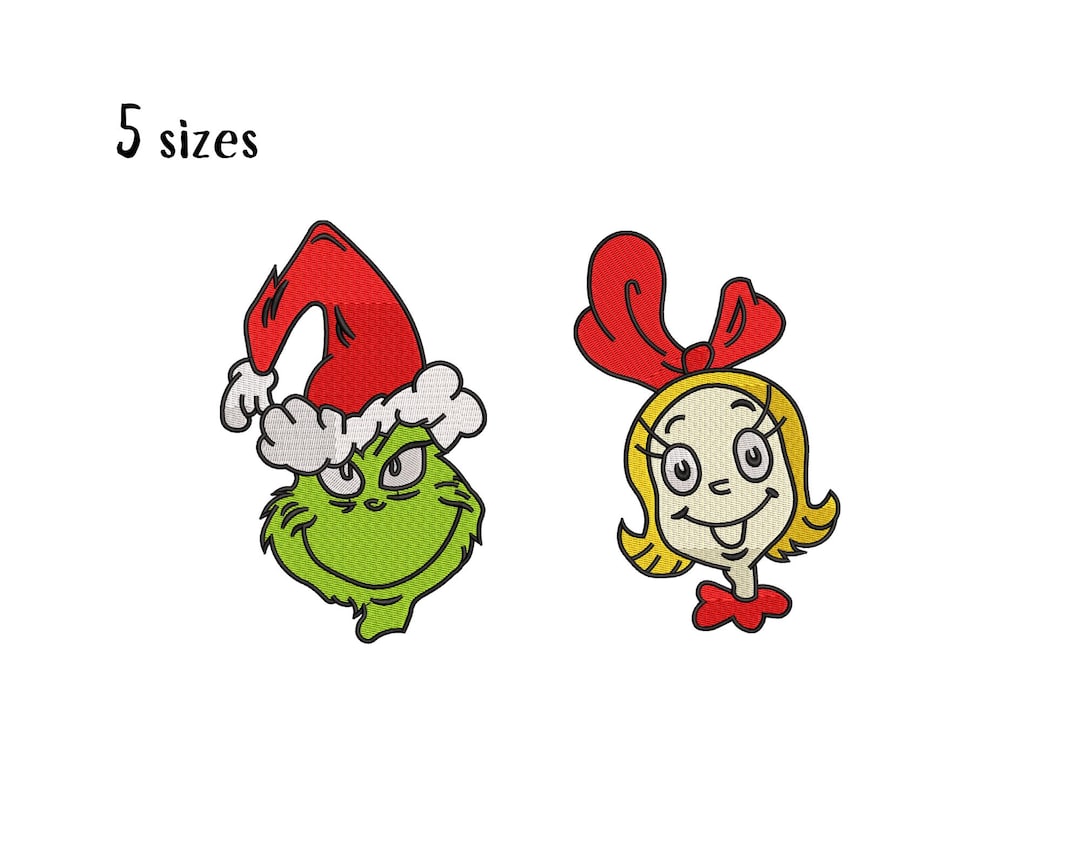 Cindy Who Embroidery Design Christmas Grinch Lou Embroidery Grinch ...