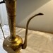 Vintage Brass Ewer | Ornate Middle Eastern Coffee Pot | Hand-etched ...