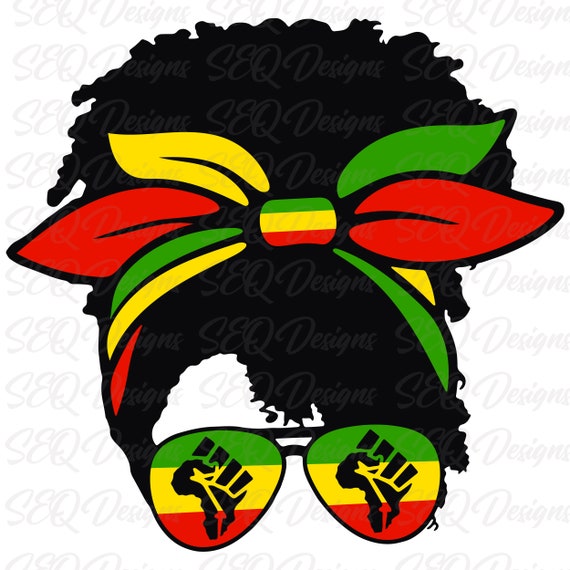 Fabric Block African American Head Wrap Afro Woman Printed - Etsy