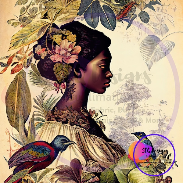 Black Women Sewing Fabric - Etsy